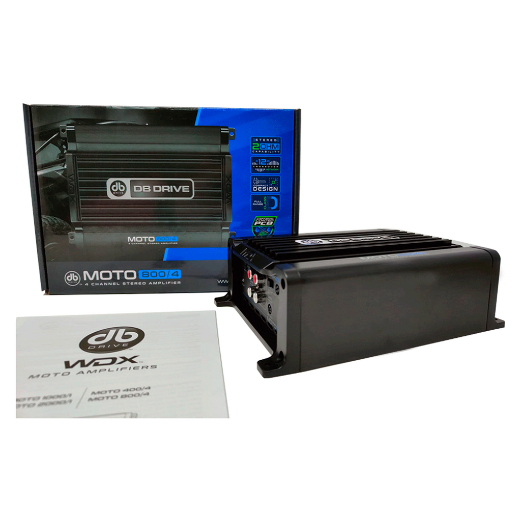 Amplificador 4 Canales DB Drive MOTO800/4 Clase D Marino – Audioshop ...