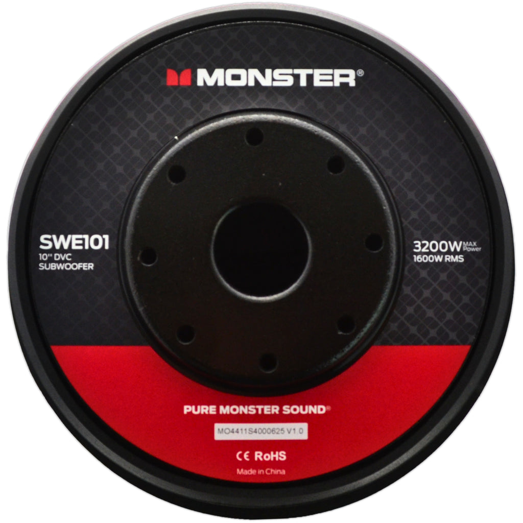 Subwoofer 10 PLG MONSTER SWE101 3200W 4 Ohms Doble Bobina – Audioshop ...