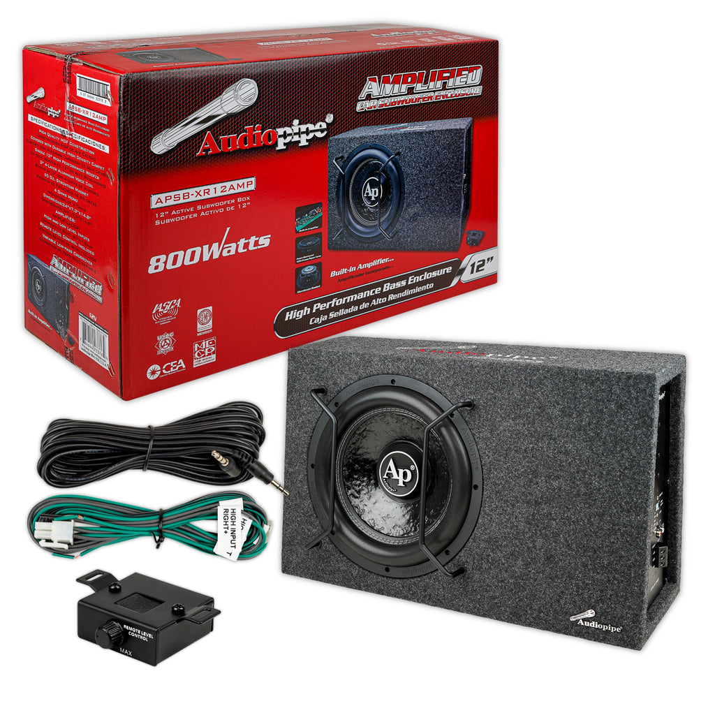 Cajón Subwoofer Amplificado Audiopipe APSB-XR12AMP 12 PLG – Audioshop ...