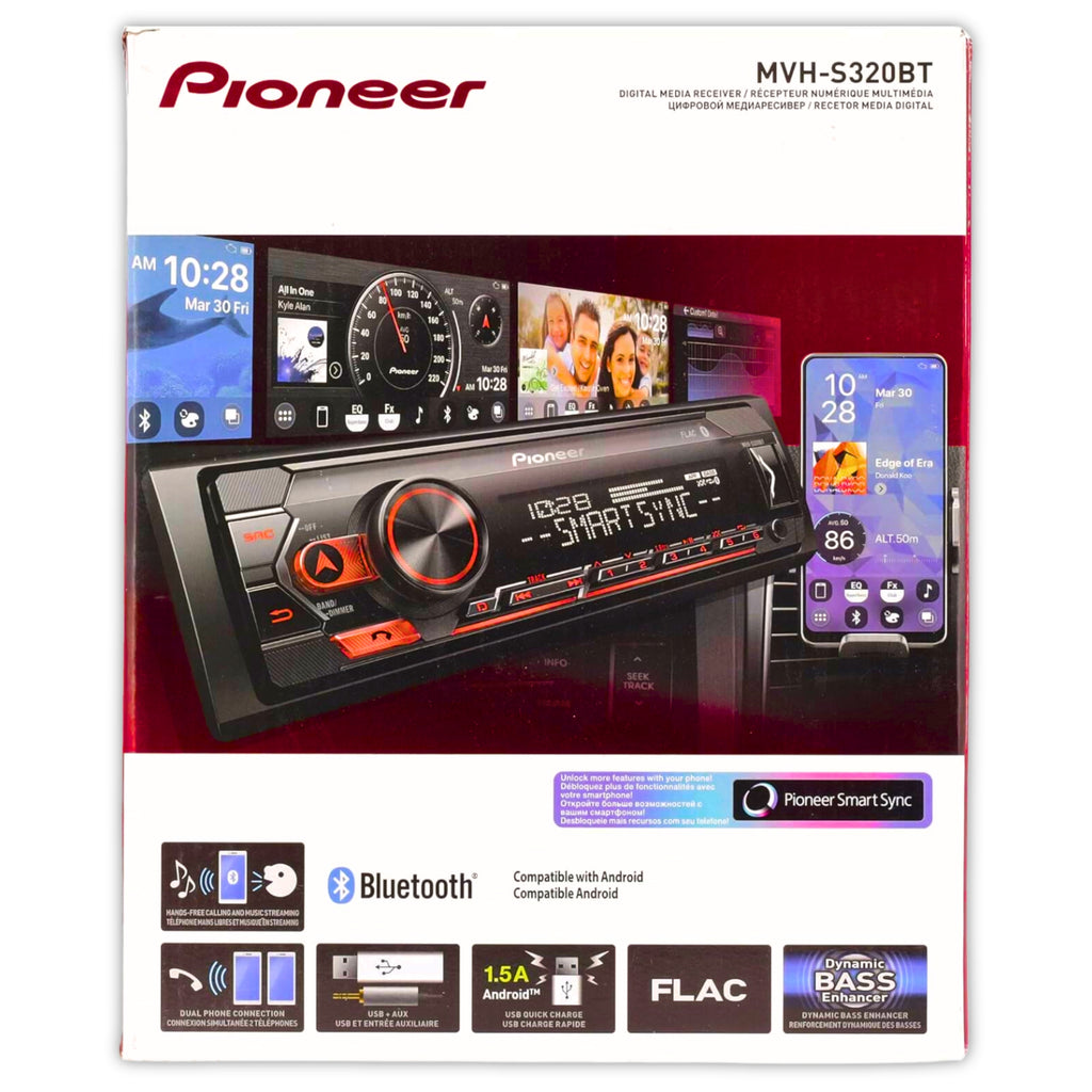 Autoestereo Pioneer Mvh-S320bt 1 Din Con Bluetooth, Aux,Usb – Audioshop México lo mejor en Car ...