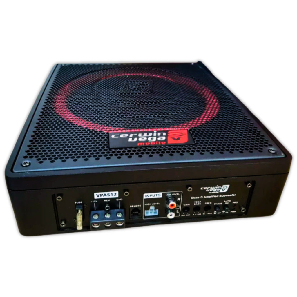 Subwoofer Plano Amplificado Cerwin Vega VPAS12 600W 12 PLG Clase D – Audioshop México lo mejor ...