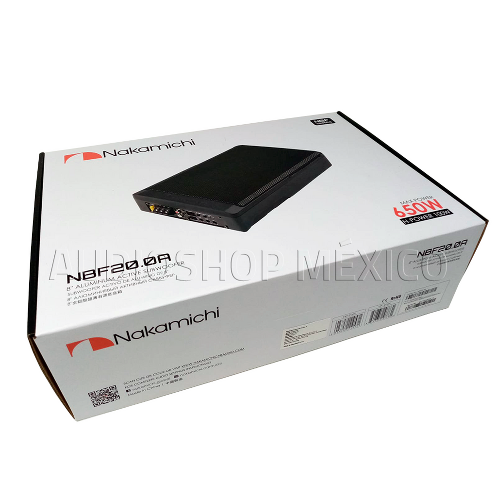 Subwoofer Amplificado Nakamichi NBF20.0A 8 650 Watts 8 Pulgadas 4 Ohms – Audioshop México lo ...