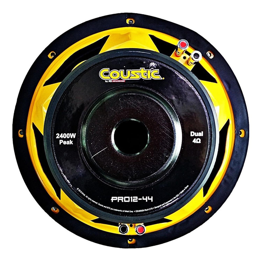 Subwoofer Profesional Coustic Pro1244 1400 Watts 12 Pulgadas ...