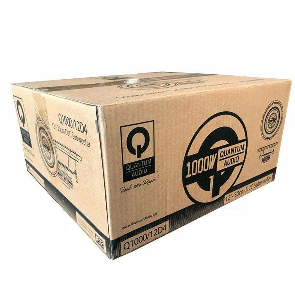 Subwoofer Potente Doble Bobina Quantum Audio Q1000/12D4 1000 Watts 12 ...