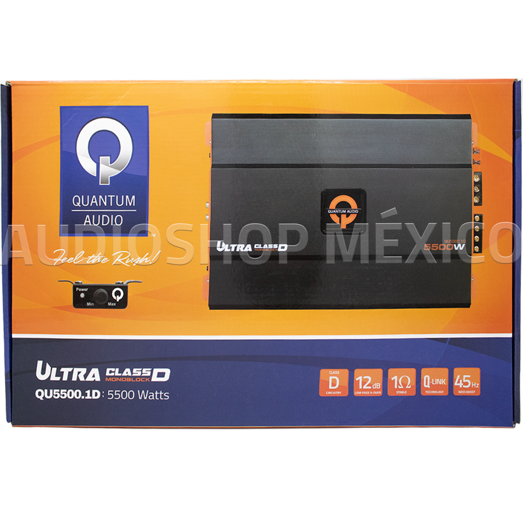 Amplificador Monoblock Quantum Audio QU5500.1D 5500 Watts Clase D con – Audioshop México lo ...