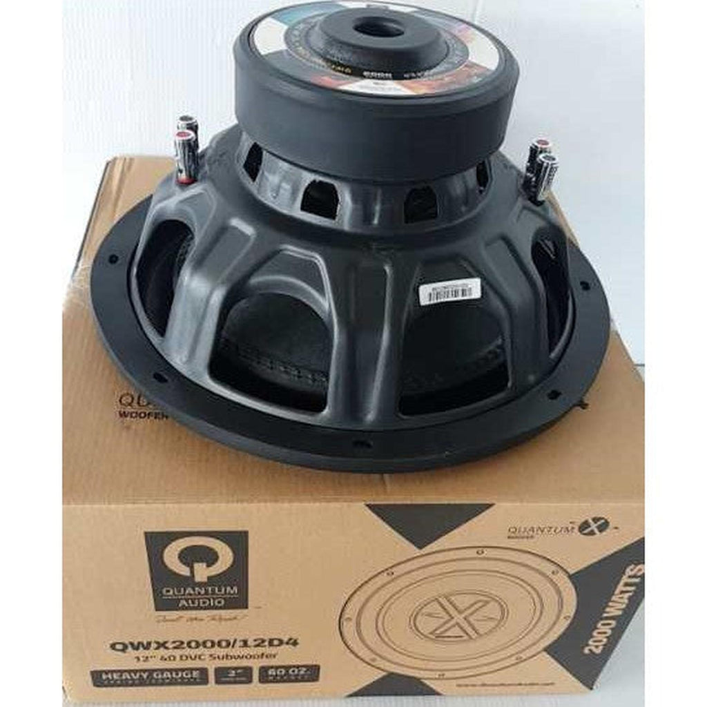 Subwoofer Quantum Audio QWX2000/12D4 2000 Watts 12 Pulgadas 4 Ohms Dob ...