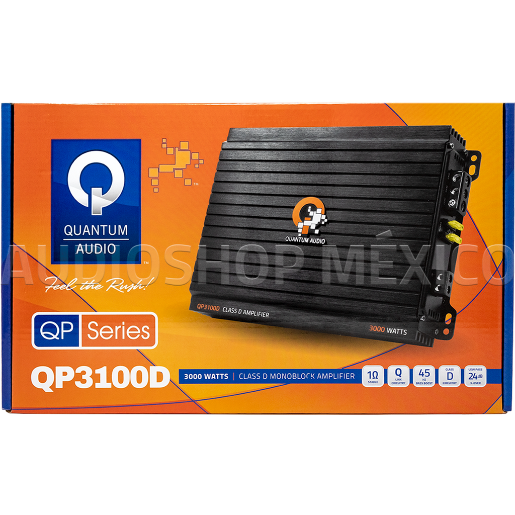 Amplificador Monoblock Quantum QP3100D 3000 Watts Clase D 1 Ohm Open S – Audioshop México lo ...