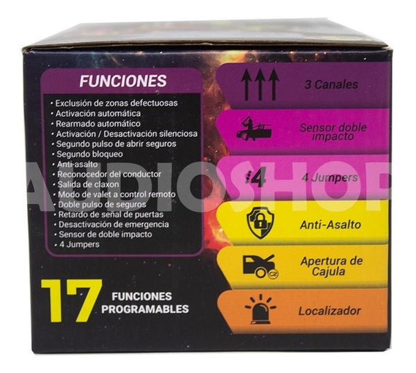 Alarma Extreme Quantum Alexqu Con Sensor De Impacto Anti-Robo ...