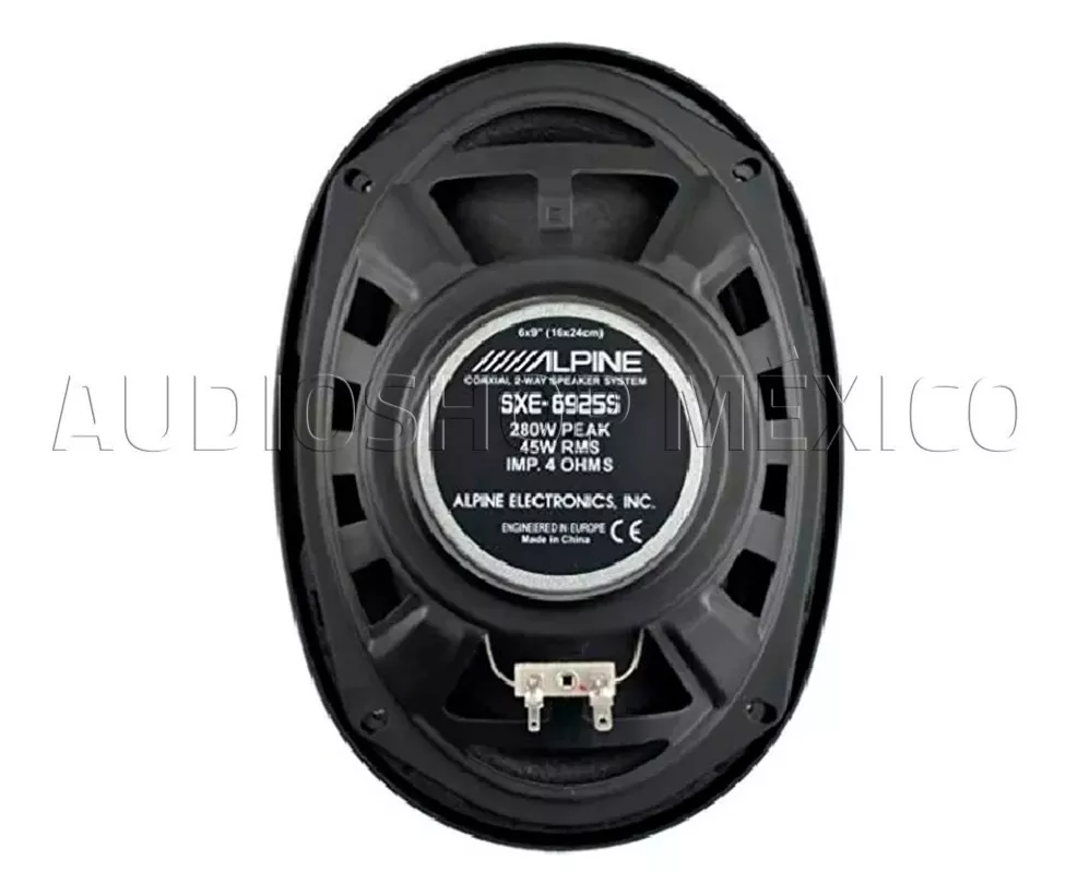 Bocinas Coaxiales con Tweeter Alpine SXE-6925S 280 Watts 6x9 Pulgadas ...
