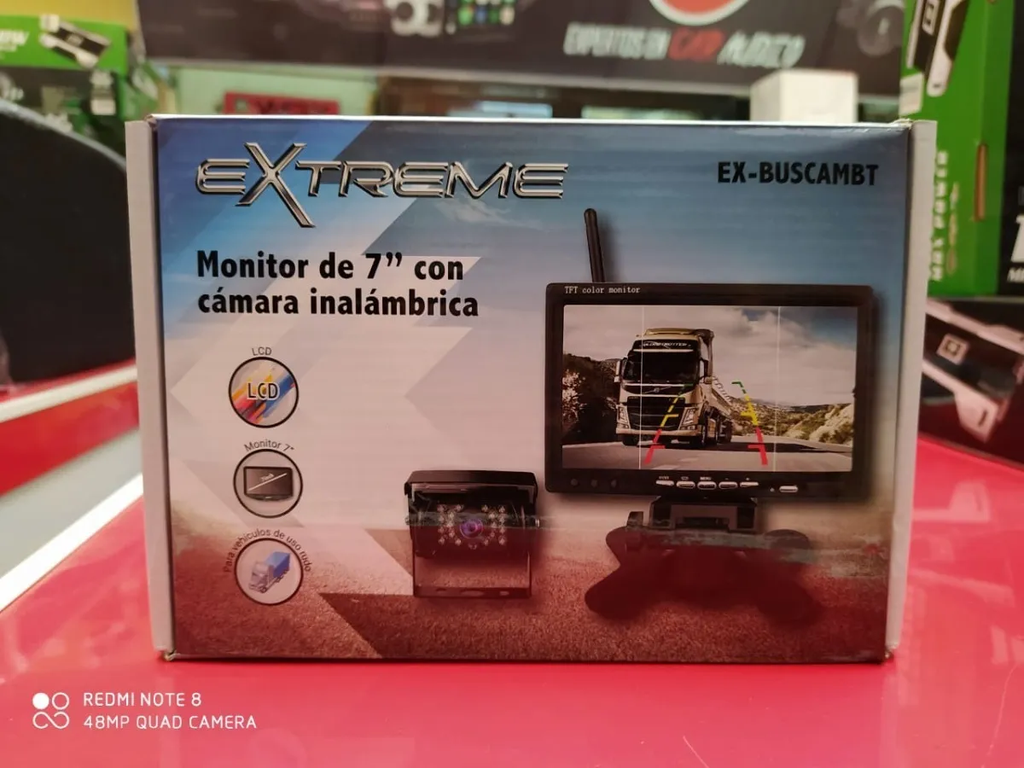 Cámara de reversa inalámbrica Extreme EX-BUSCAMBT de uso rudo ...