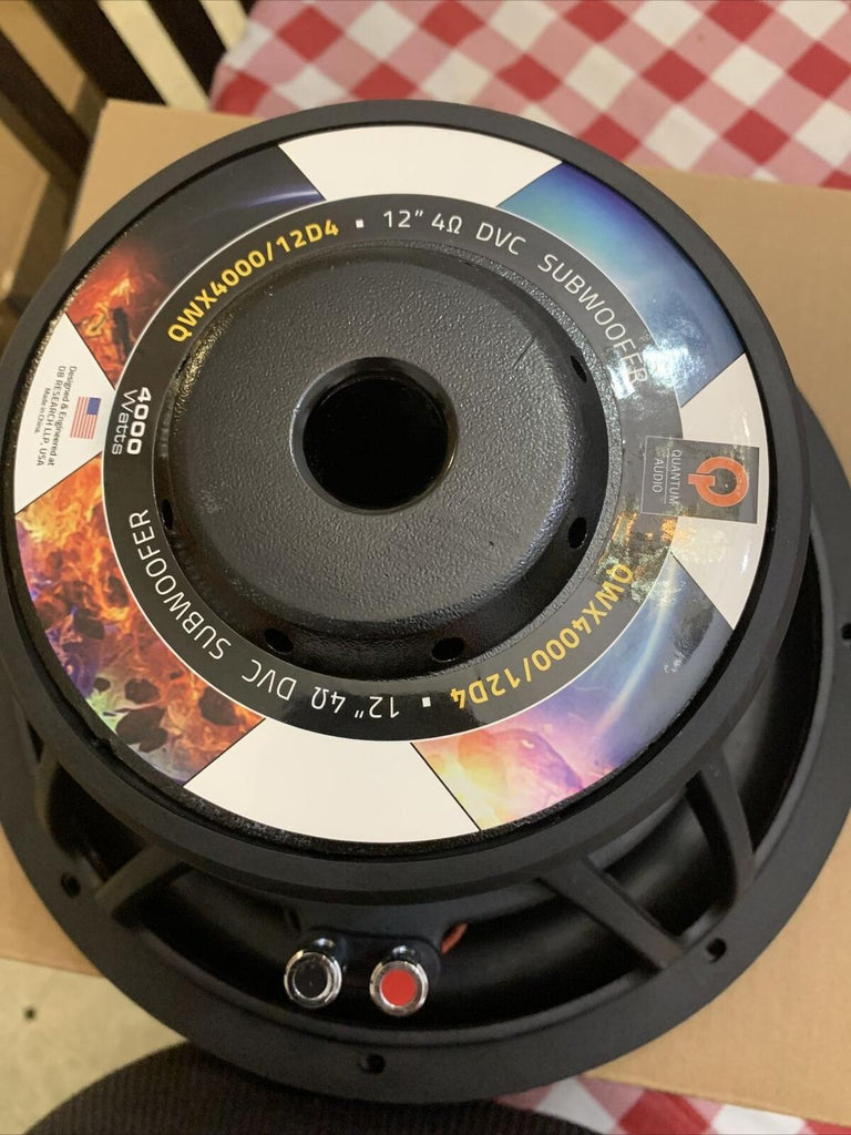 Subwoofer Quantum Audio QWX4000/12D4 4000 Watts 12 Pulgadas 4 Ohms Dob ...
